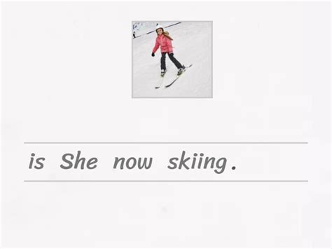 Present Continuous Word Order Spotlight 4 Unjumble