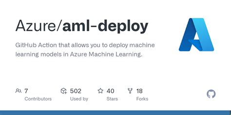 GitHub Azure Aml Deploy GitHub Action That Allows You To Deploy Machine Learning Models In