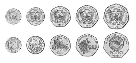 Sao Tome And Principe 5 Coin Set 1997 Polymer Banknotes