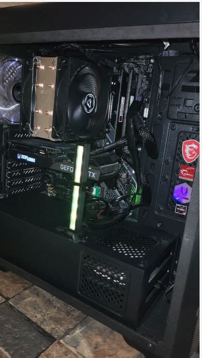 Adjustable Graphic Card Support Bracket LED Light By Tibor Csobolya Download Free STL Model