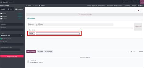 Form View Odoo 17 Studio Book
