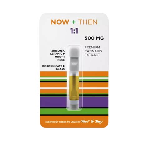 Now Then 11 Ratio Distillate Vape Cartridge 500mg Wavy Shrooms