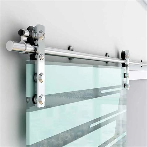 Sliding Barn Door Hardware Clsoet For Single Door Track Kit Stainless Steel Smoothly Silently