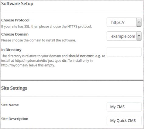 How To Install Quick CMS Via Softaculous In Cpanel Knowledgebase Illu Host