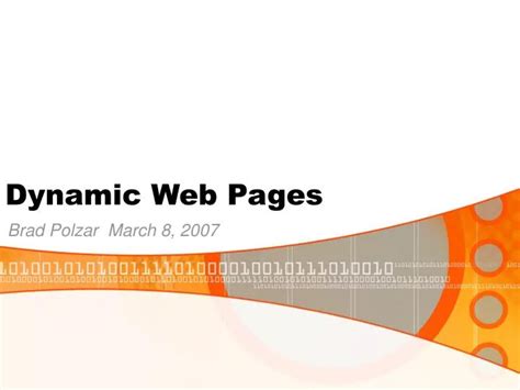 ppt dynamic web pages powerpoint presentation free download id 6406281