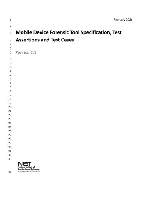Mobile Device Forensic Tool Test Specification V 3 1 Download Free Pdf Mobile Phones
