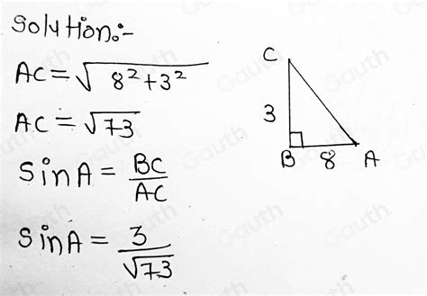 solved given cot a 8 3 and that angle a is in quadrant i find the