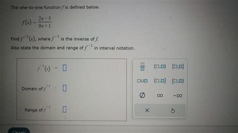 solved the one to one function f is defined below