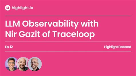 Llm Observability With Openllmetry Youtube