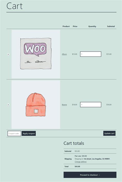 how to customize woocommerce cart page with video learnwoo