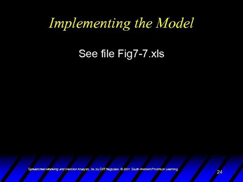 Spreadsheet Modeling Decision Analysis A Practical Introduction