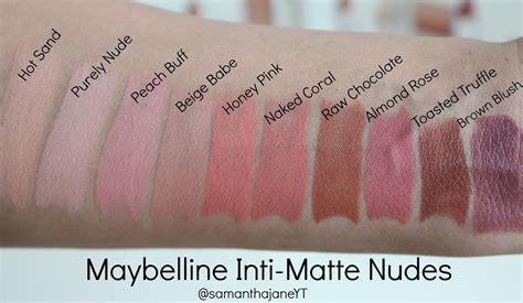 Maybelline Lipstick Swatches