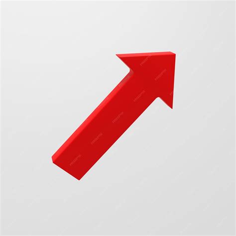 Premium Photo 3d Render Illustration Showing Arrow Simple Concept Of Growth On White Background