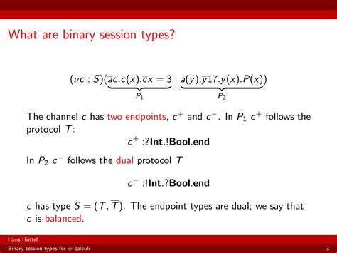 Binary Session Types For Psi Calculi Aplas 2016 Ppt