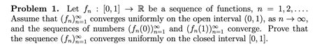 Solved 7 Problem 1 Let Fn 0 1 R Be A Sequence Of Chegg Com