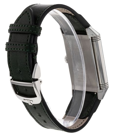 Jaeger Lecoultre Reverso Tribute Monoface Green Baton Dial