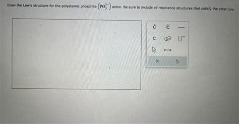 Draw The Lewis Structure For The Polyatomic Phosphite
