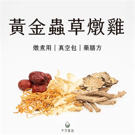 真空包裝 黃金蟲草燉雞 溫補雞湯 藥膳包 全家人的溫補藥膳 蝦皮購物