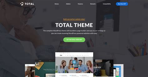 Transparent Overlay Header Total WordPress Theme