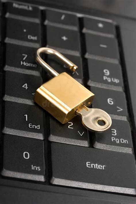 Keyboard And Lock Stock Image Image Of Locking Lock 25146437