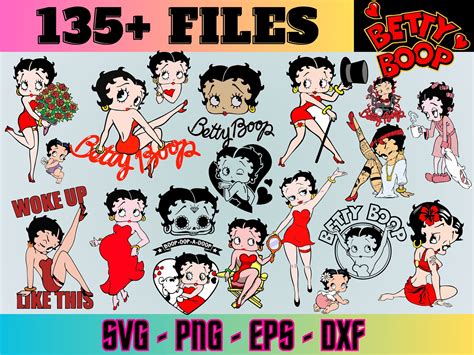 Betty Boop Files Betty Boop Svg Layered Betty Boopsvg Tshirt Print