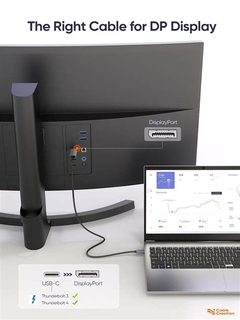 NÖrdic 0 5m Usbc Til Displayport Cable Uhd 4k 60hz 21 6gbps Dp Alt Modus 1 2 Hdcp Aluminium