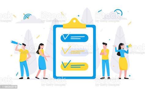 큰 대상과 작은 사람 캐릭터와 함께 작업 작은 사람들 문자와 팀워크 개념 팀워크 와 시간 관리 개념 플랫 스타일 디자인 벡터