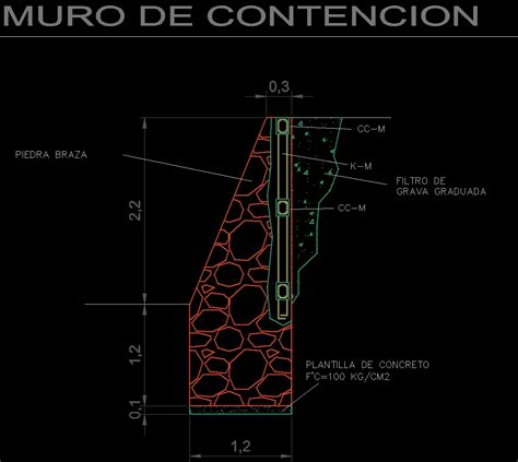 Retaining Wall Dwg Block For Autocad • Designs Cad