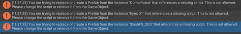prefab missing script and animator errors unity engine unity discussions