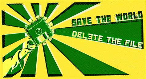 Save The World Delete The File On Behance