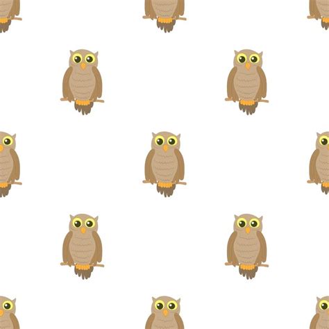 Premium Vector Halloween Owl Pattern Seamless Background Texture