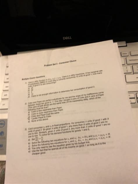 Solved Problem Set Demand Function And Consumer Welfare Chegg Com