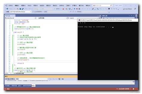 【c】stl 容器 Set 集合容器 ③ Set 集合容器常用 Api 简介 删除元素 删除指定值的元素 删除指定迭代