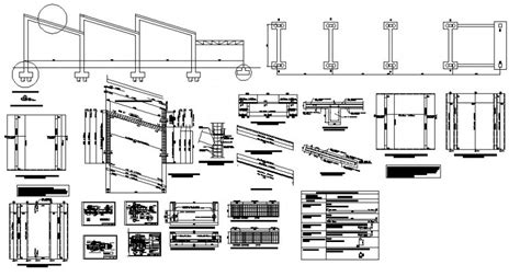Various Construction Units Detail 2d Drawing In Autocad