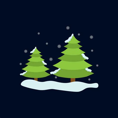Snow Tree Illustration Vector 29099562 Vector Art At Vecteezy