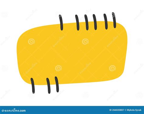 Hand Drawn Shape Flat Icon Simple Geometric Pattern Stock Vector