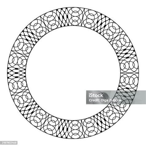 아름 다운 라운드 기하학적 현대 흑백 프레임 아랍 이슬람 동양 스타일 초대장 디자인 인쇄된 제품 사기그릇 세라믹스 가정용품 자수