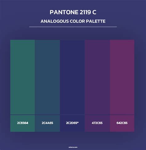 Pantone 2119 C Color Palettes
