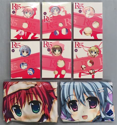 駿河屋 不備有r 15 限定版 全6巻セット状態：スリーブケースに焼け・汚れ・第1巻の抱き枕カバーに汚れ有り（アニメ）