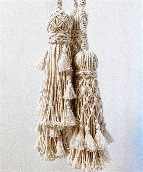 How To Make A Giant Cotton Rope Macrame Tassel Garland Artofit