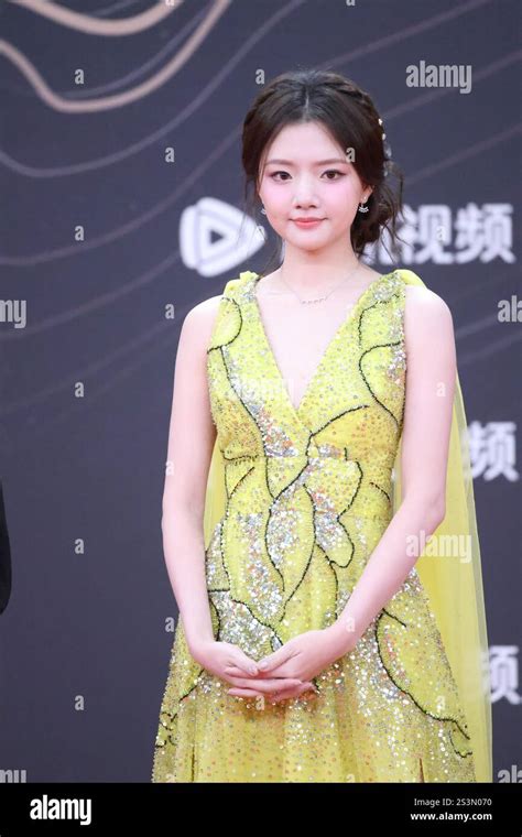 Chinese Actress Ren Min Attends An Activity In Macao China 4 January