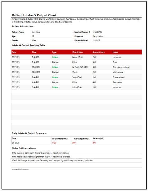 Nursing Documentation Templates For Care And Record Keeping