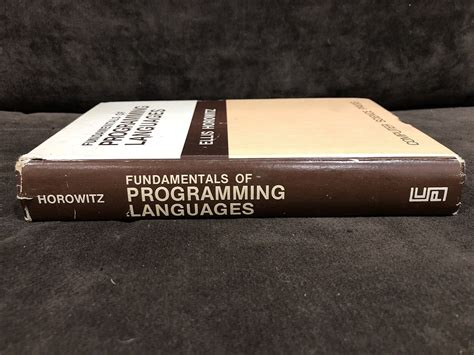 Fundamentals Of Programming Languages By Ellis Horowitz Parry Game
