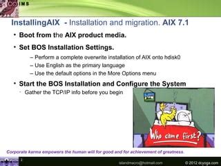 Installing Aix PPT