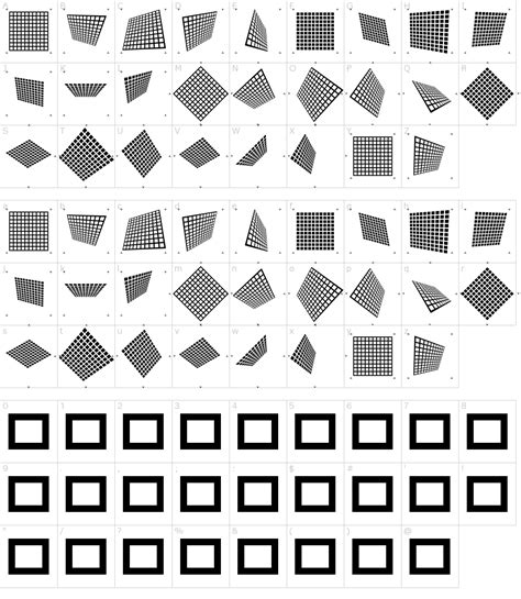 Grid Exercise Gaps Font Download