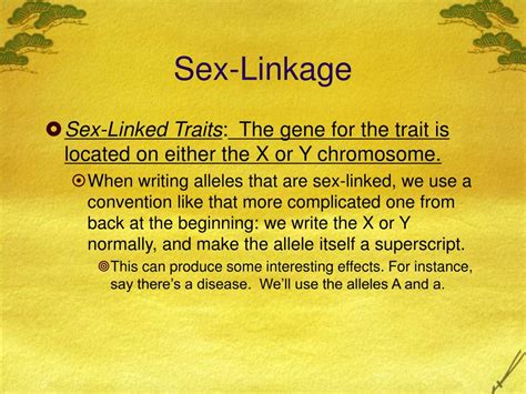 Ppt Sex Linked Traits Powerpoint Presentation Free Download Id3954567