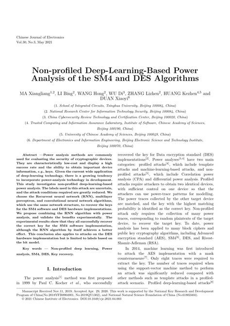 Non‐profiled Deep‐learning‐based Power Analysis Of The Sm4 And Des