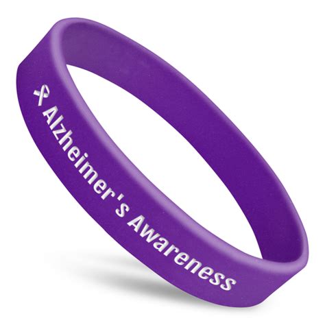 Alzheimers Awareness Wristband Wristband Bros Marketplace