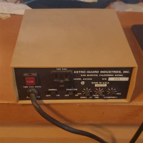 Astro Guard Industries Other Vintage Astroguard Alarm System Controller Model Ag50 Poshmark