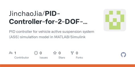 Github Jinchaojiapid Controller For 2 Dof Vehicle Active Suspension